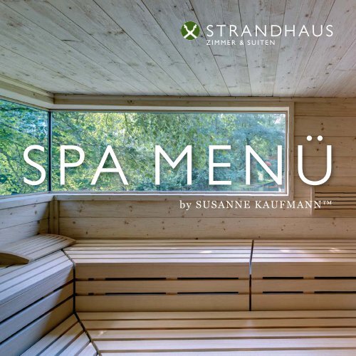 SPA MENÜ - Strandhaus