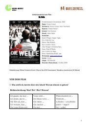 Übungen zum Film “Die Welle” (= exercicis sobre la pel