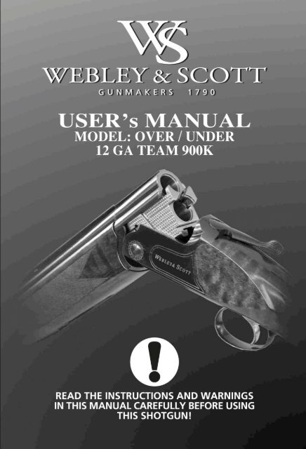 USER'S MANUAL - Webley and Scott