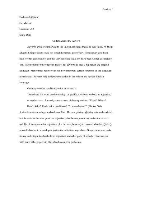 Major Project Sample - USC Upstate: Faculty