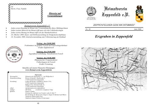 Zeppenfelder Gruben - Heimatverein Zeppenfeld eV