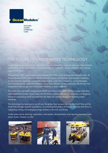 Ocean Modules Product Brochure