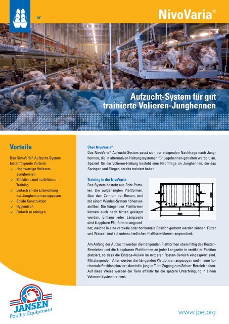 NivoVaria® - Jansen Poultry Equipment