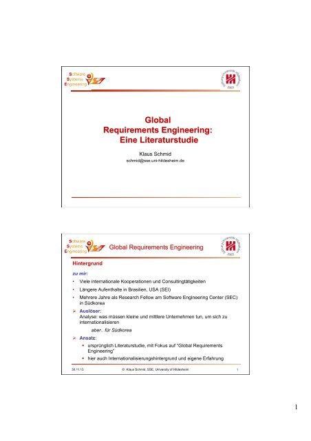 Global Requirements Engineering - Fachgruppe Requirements ...