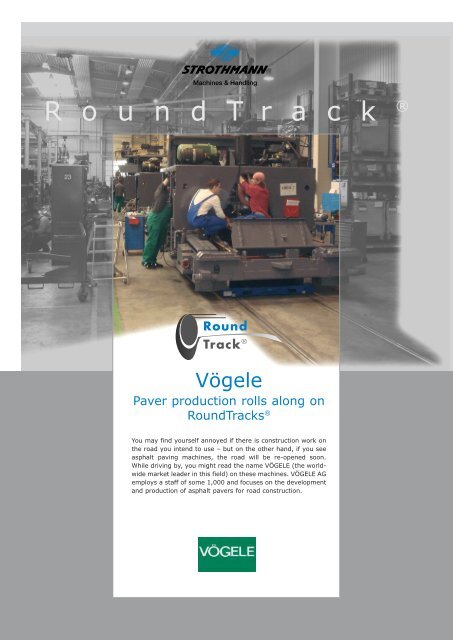 Paver production rolls along on RoundTracks - Strothmann