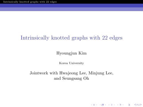 Intrinsically knotted graphs with 22 edges