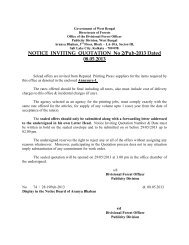 NOTICE INVITING QUOTATION