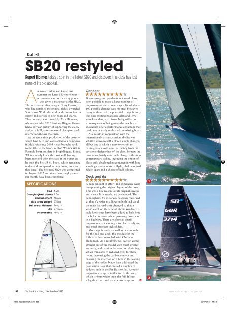 Yachts and Yachting SB20 Boat Test - SB20 Class Association