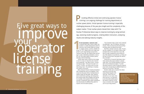 Nuclear Professional Article Layout - Amie Toole Graphic Designer
