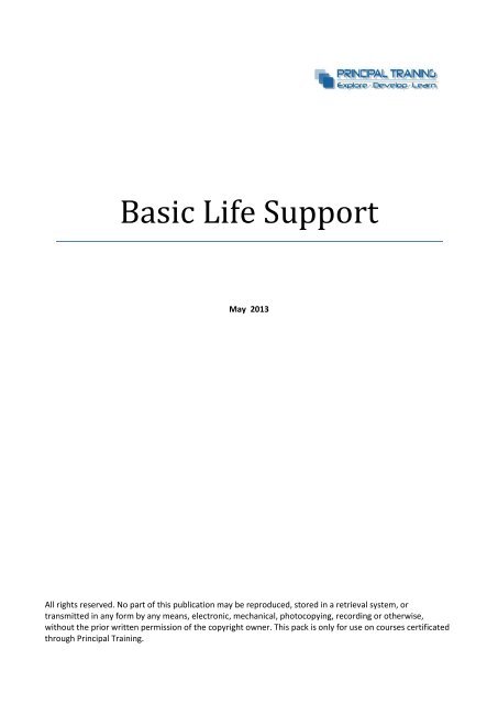 Basic Life Support lesson plan - Principal Training