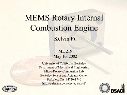 MEMS Rotary Internal Combustion Engine - Mechanical ...