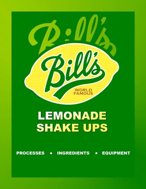 Bill's Lemonade Catalog PDF
