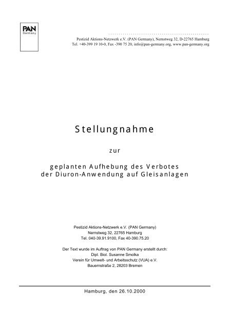 Download - PAN Germany