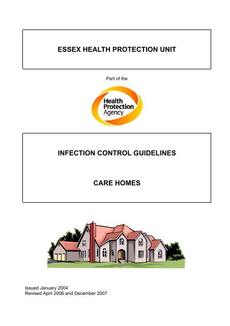 Infection control guidelines - care homes - MRSA Action UK
