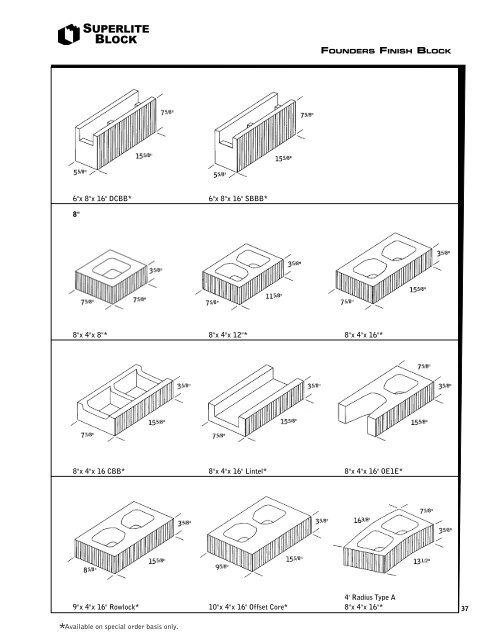 FOUNDERS FINISH BLOCK®SU