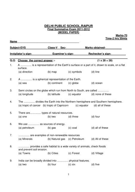 DELHI PUBLIC SCHOOL,RAIPUR - DPS Raipur