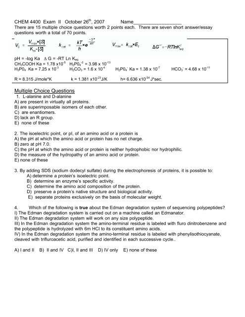 Multiple Choice Questions - Science
