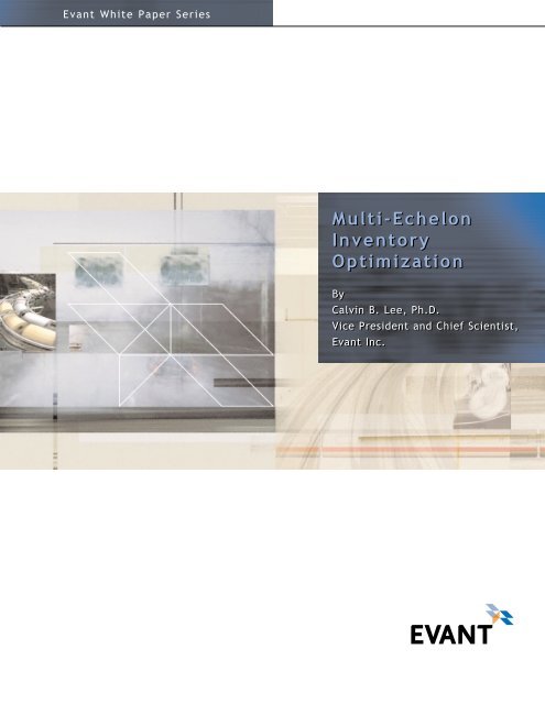 Multi-Echelon Inventory Optimization