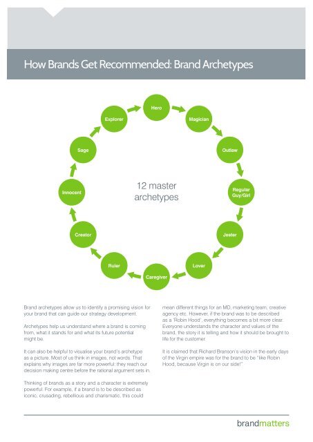 Download our brand archetypes fact sheet - BrandMatters
