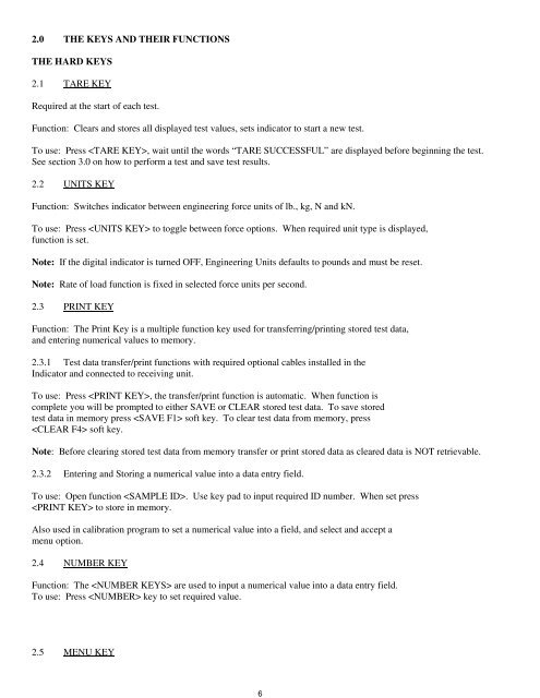 Instruction Manual - Test Mark Industries