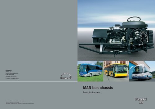 MAN bus chassis - MAN Truck & Bus Россия