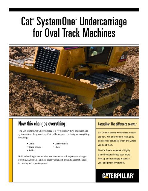 Cat® SystemOne™ Undercarriage for Oval Track Machines