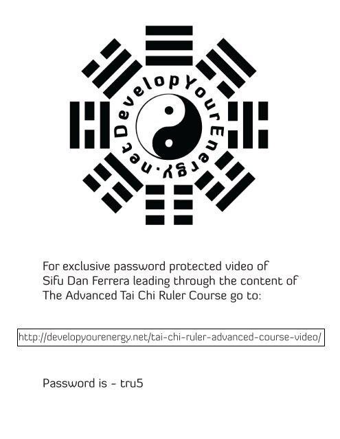 Tai Chi Ruler Qigong - DevelopYourEnergy.net