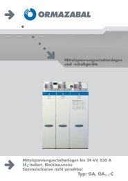 CPG.1 Gas insulated, single busbar cubicle range - Ormazabal