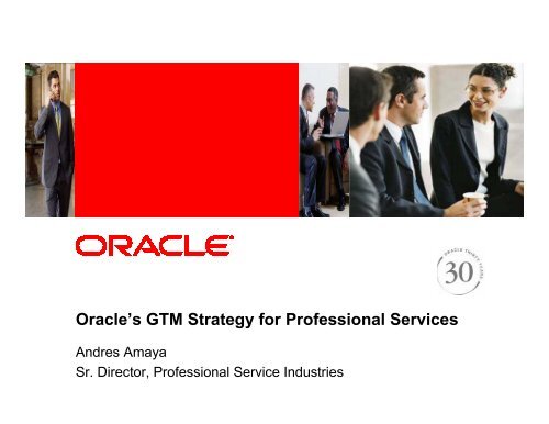 Oracle's GTM Strategy for Professional Services