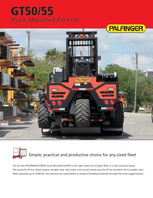 Truck Mounted Forklift - Tiffin Loader Crane