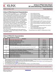 Virtex-5 FPGA Data Sheet: DC and Switching ... - Sierra IC