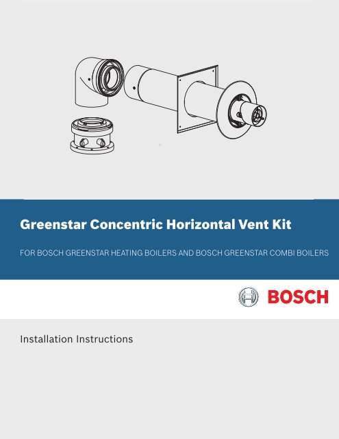 Bosch Greenstar PP Concentric Vent Kit - Pro Water Heater Supply