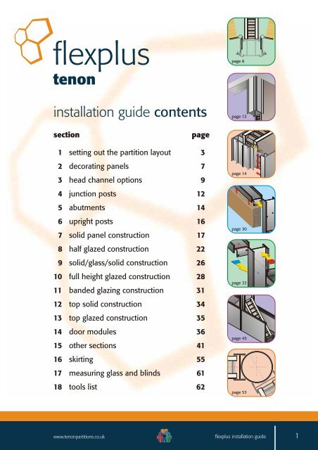 Installation Guide - Tenon Partitions