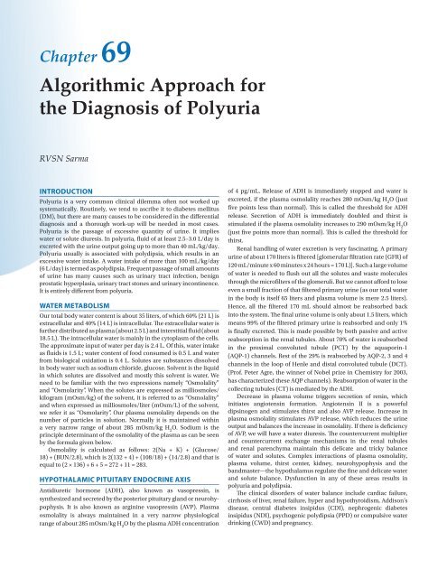 Algorithmic Approach for the Diagnosis of Polyuria - The Association ...