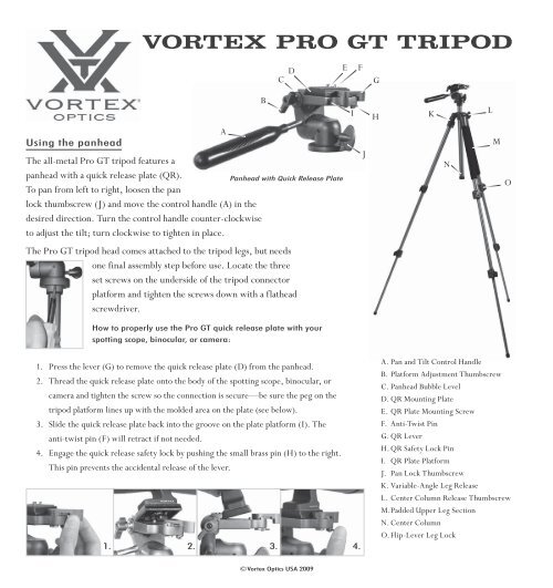 VORTEX PRO GT TRIPOD - Vortex Optics