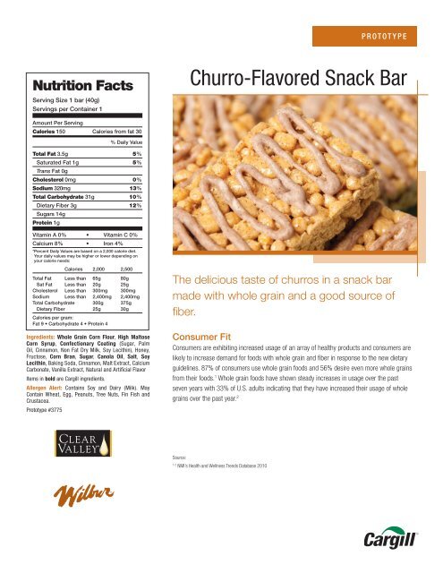 Cargill IFT 2011: Churro-Flavored Snack Bar Prototype