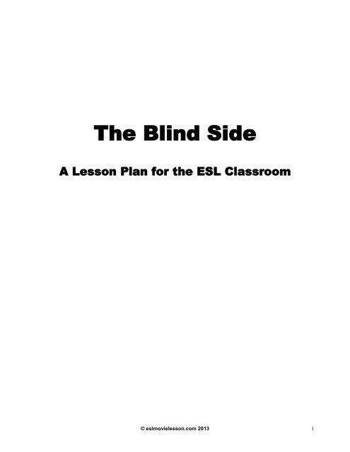The Blind Side - ESL Movie Lesson