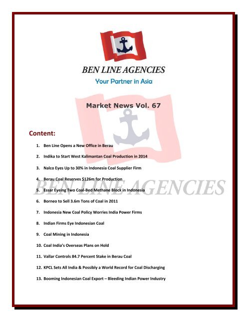 Content: - Ben Line Agencies