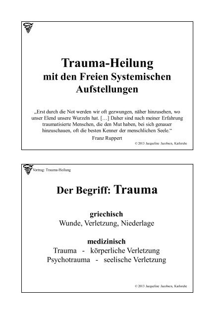 Trauma-Heilung - Jacqueline Schwindt - Wajarri