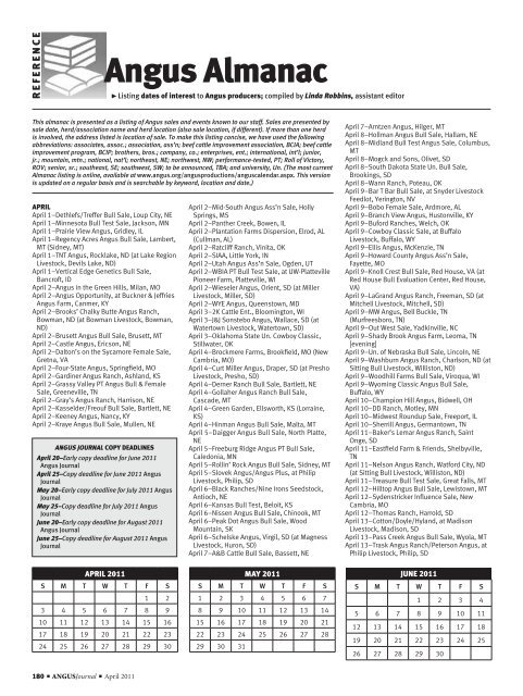 Angus Almanac - Angus Journal
