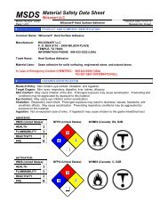 Material safety data sheet gasoline, all grades msds no. - Hess