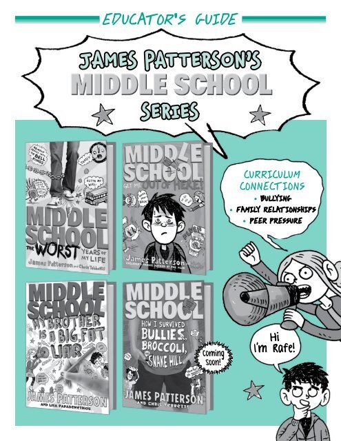 For Teachers and Classrooms! - James Patterson Middle School