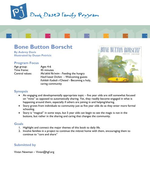 Bone Button Borscht - PJ Library