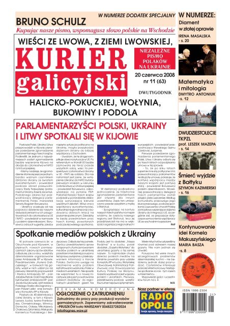 Kurier Galicyjski 11/2008 - Wschodnia Gazeta Codzienna