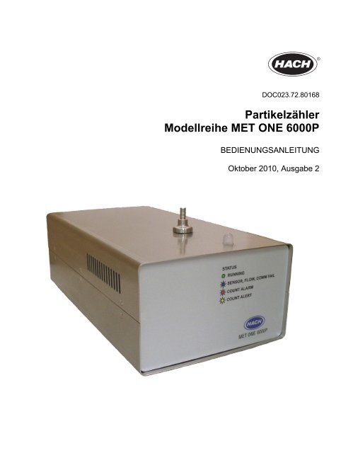Partikelzähler Modellreihe MET ONE 6000P - Particle Counters