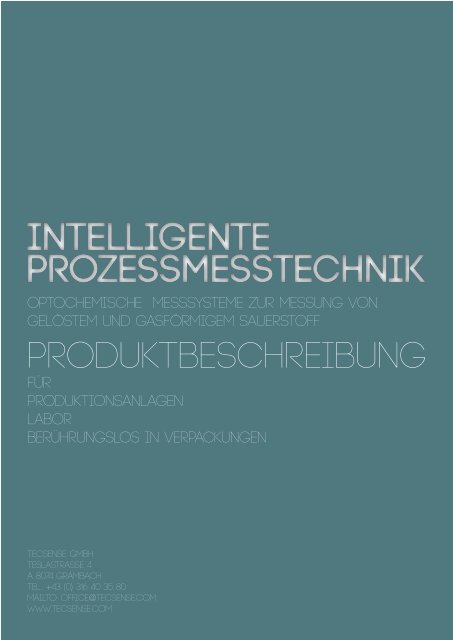 Intelligente Prozessmesstechnik Intelligente ... - TecSense