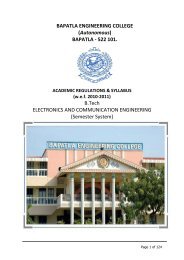 AUTONOMOUS - Bapatla Engineering College