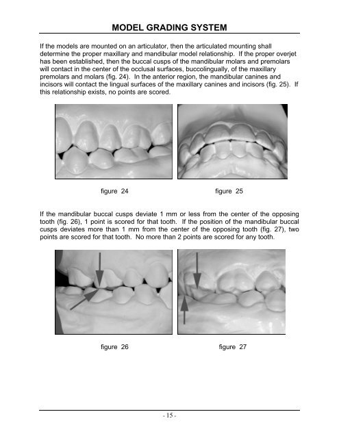 MODEL GRADING SYSTEMIn a