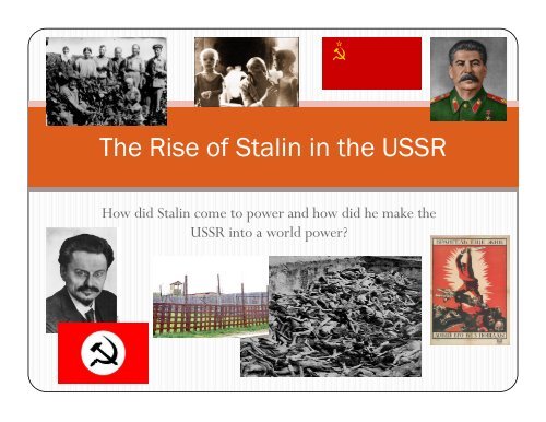 The Rise of Stalin