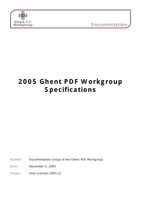 Ghent PDF Workgroup Documentation Template